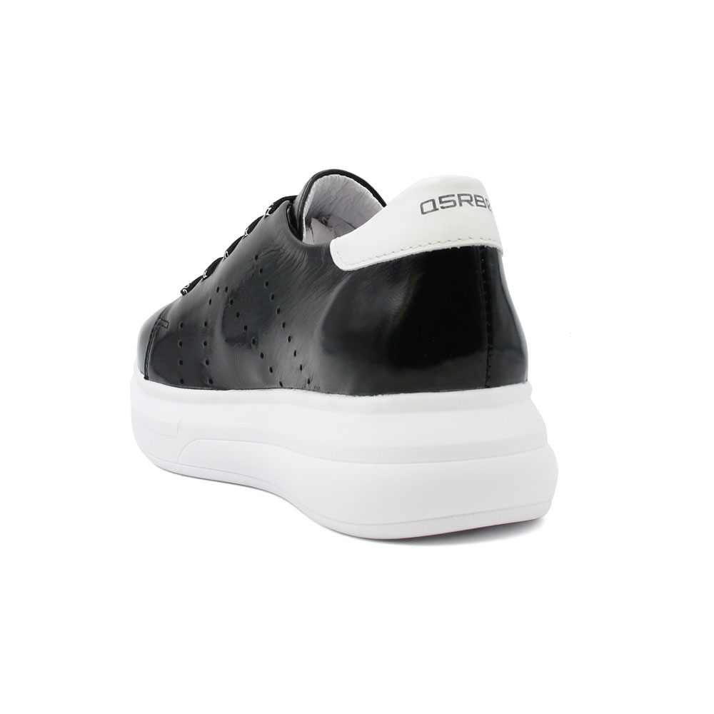 Жіночі кеди mida 210580(134) лак.ч | Купити в інтернет магазині Mida-online